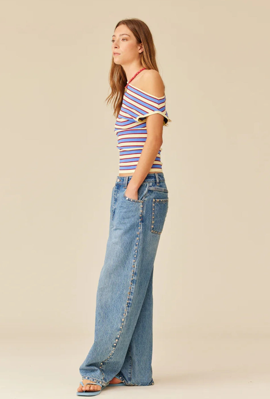 Ruby - Emma Knit Top - Butter/Merlot – The General Store