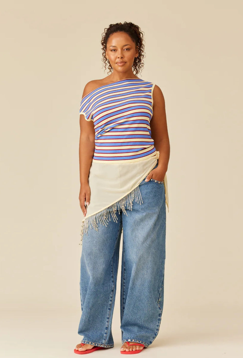 Ruby - Emma Knit Top - Butter/Merlot – The General Store